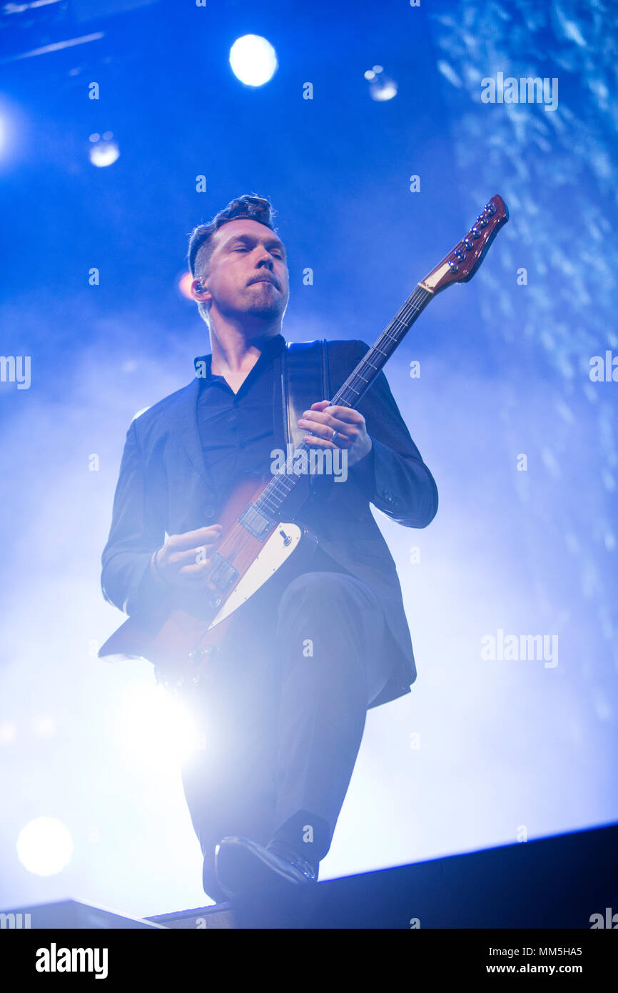 Norway, Bergen - April 30, 2018. The American pop band Hanson performs ...
