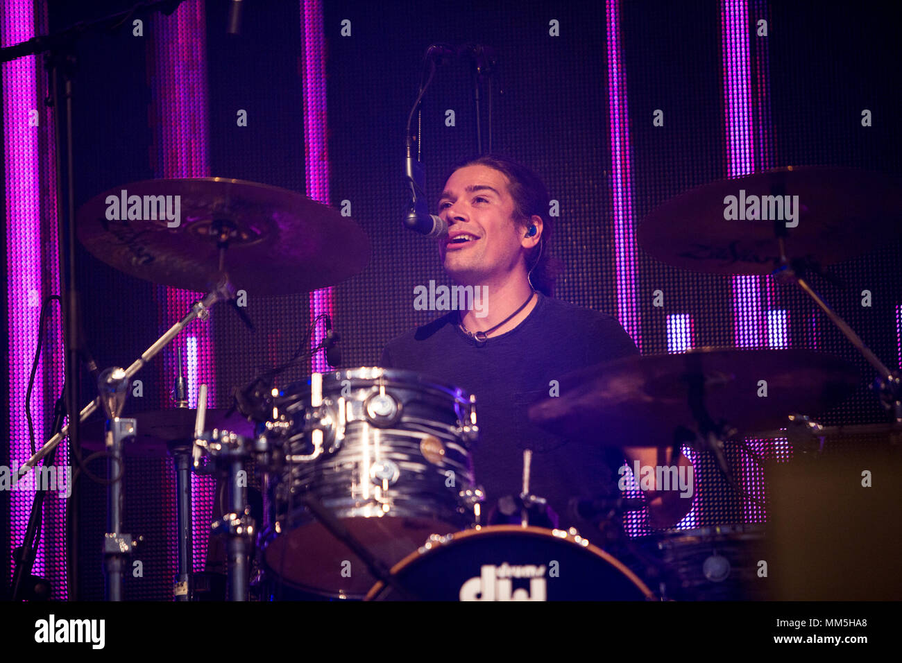 Norway, Bergen - April 30, 2018. The American pop band Hanson performs ...