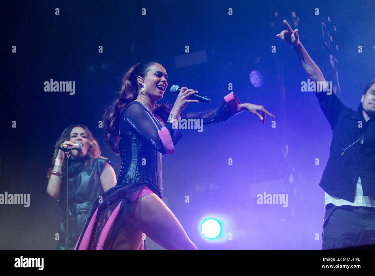 Norway, Bergen - April 30, 2018. The Swedish Eurodance band La Cream ...