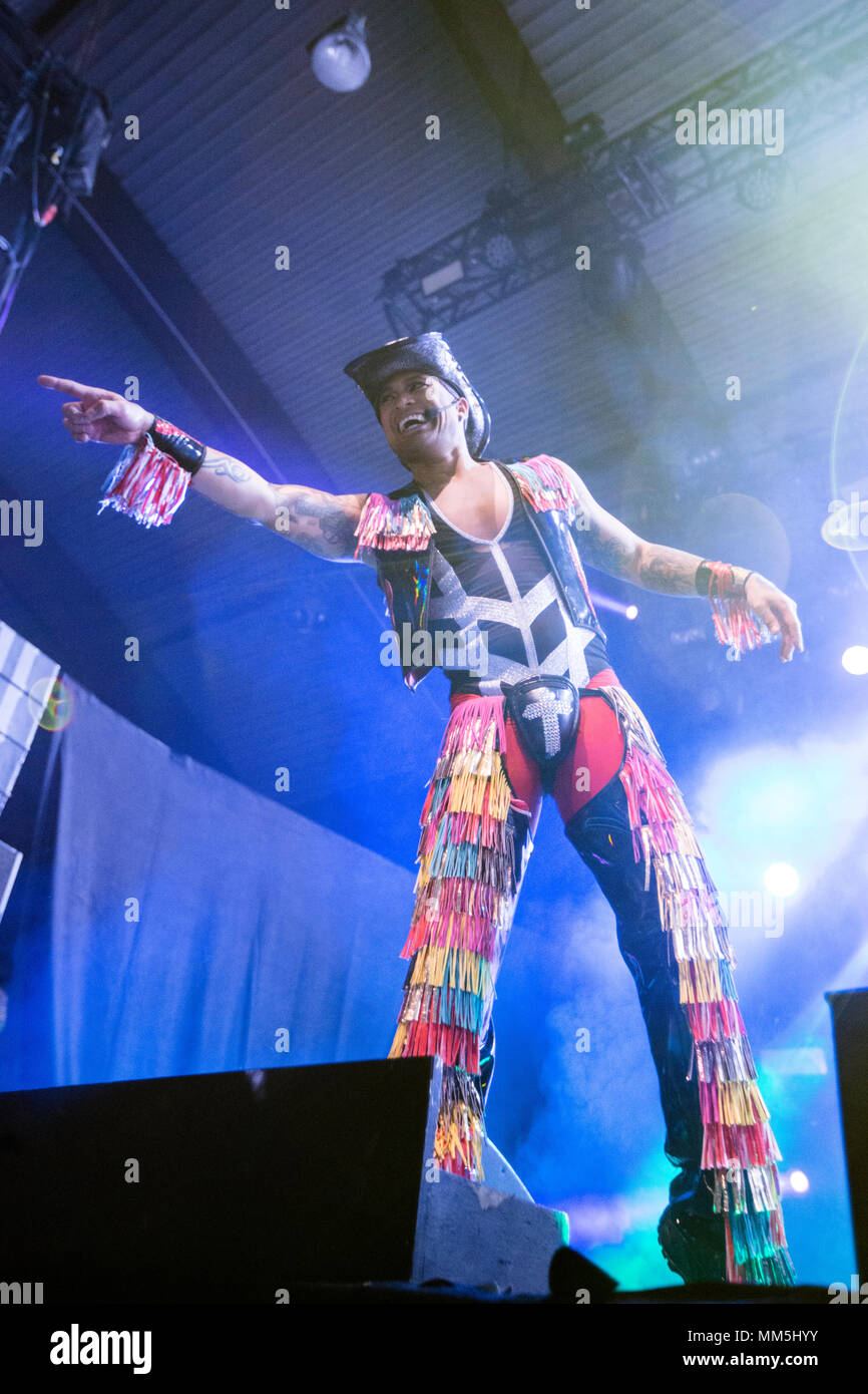 Norway, Bergen - April 30, 2018. The Dutch Eurodance group Vengaboys ...