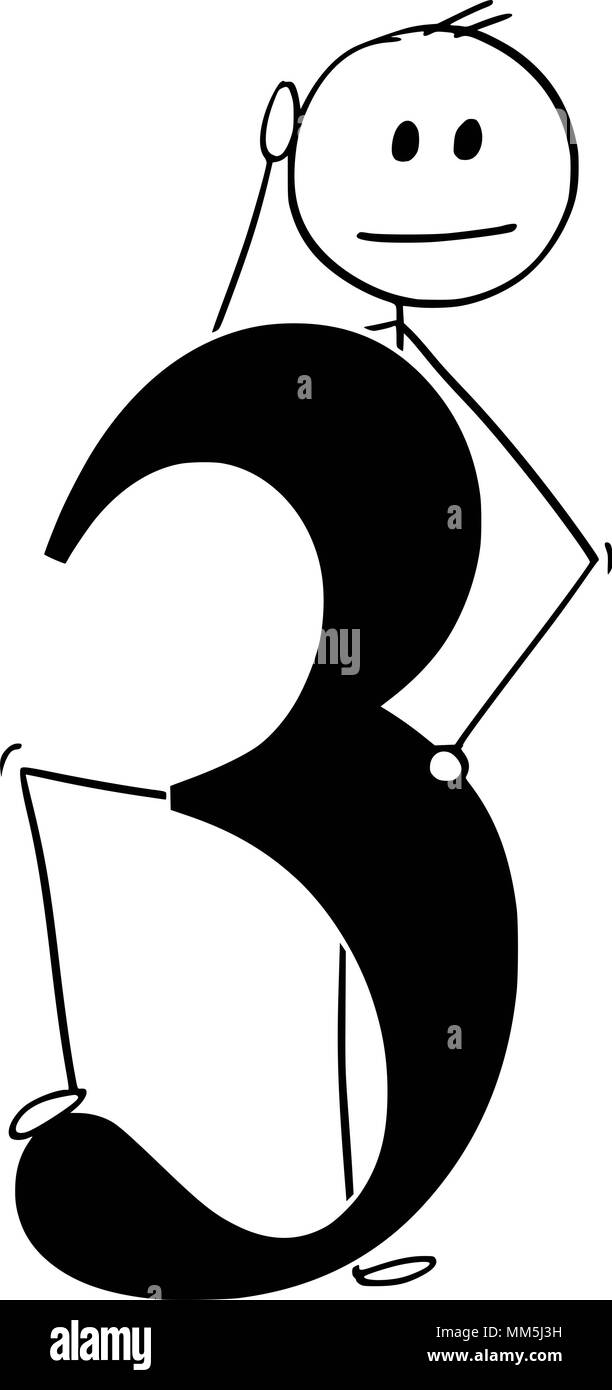 Number Three Clipart Black And White