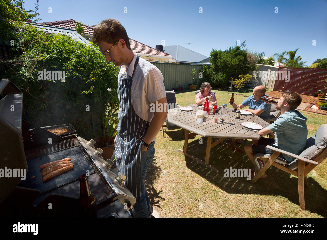 An outdoor Barbecue, an Australian tradition Stock Photo - Alamy