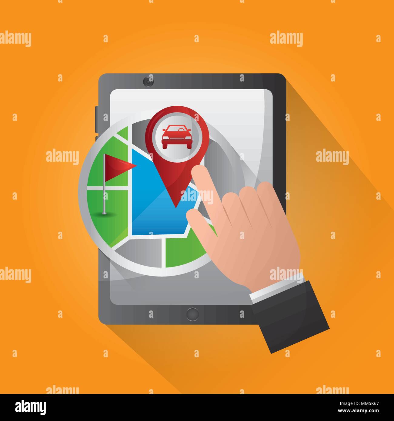 Car mapping Stock Vector Images - Alamy