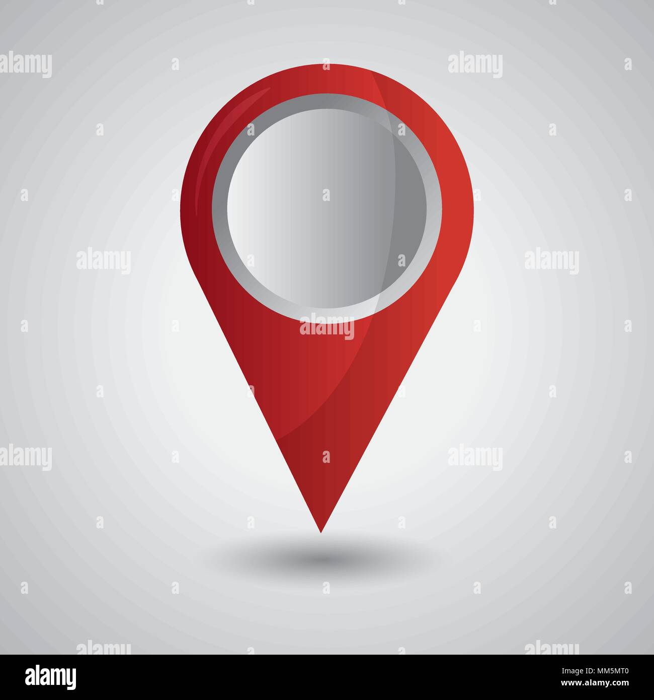 gps navigation application red location pointer map vector illustration ...