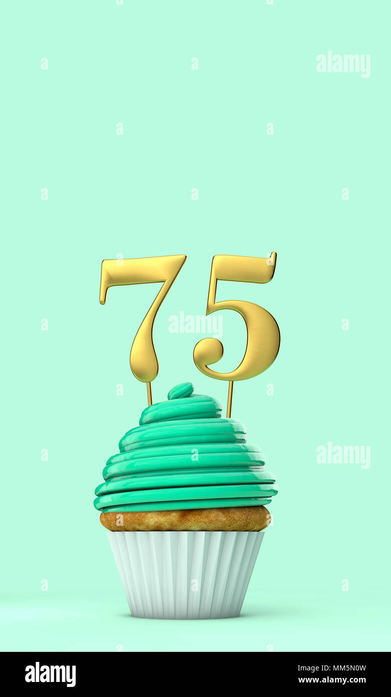 Birthday cake 75th birthday hi-res stock photography and images - Alamy