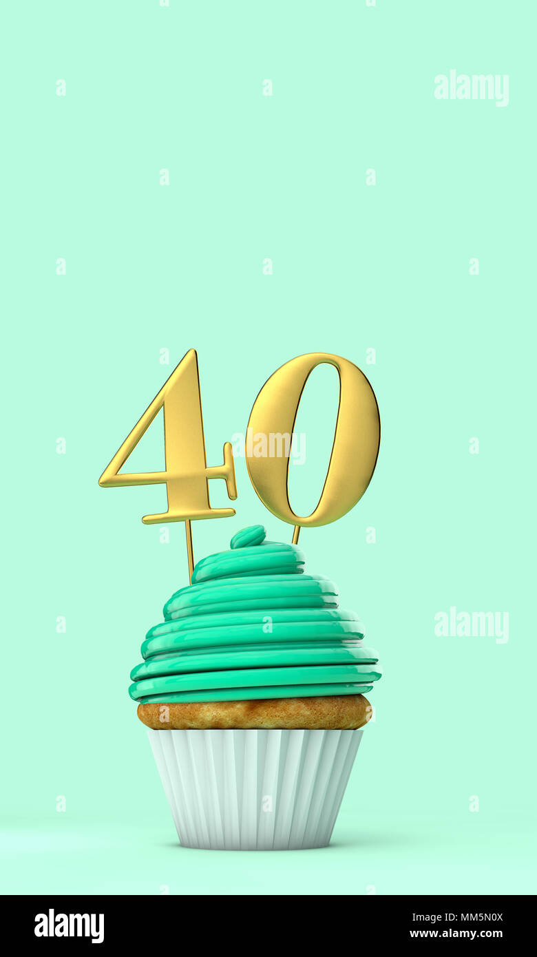 40th anniversary birthday cake hi-res stock photography and images - Alamy