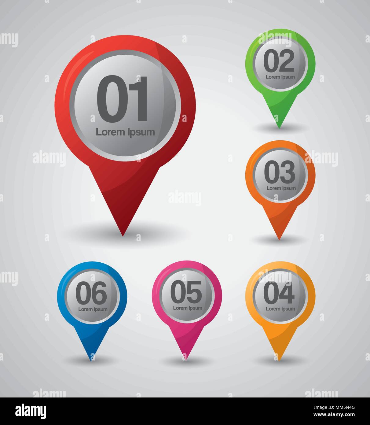 Vector numbers for maps hi-res stock photography and images - Alamy
