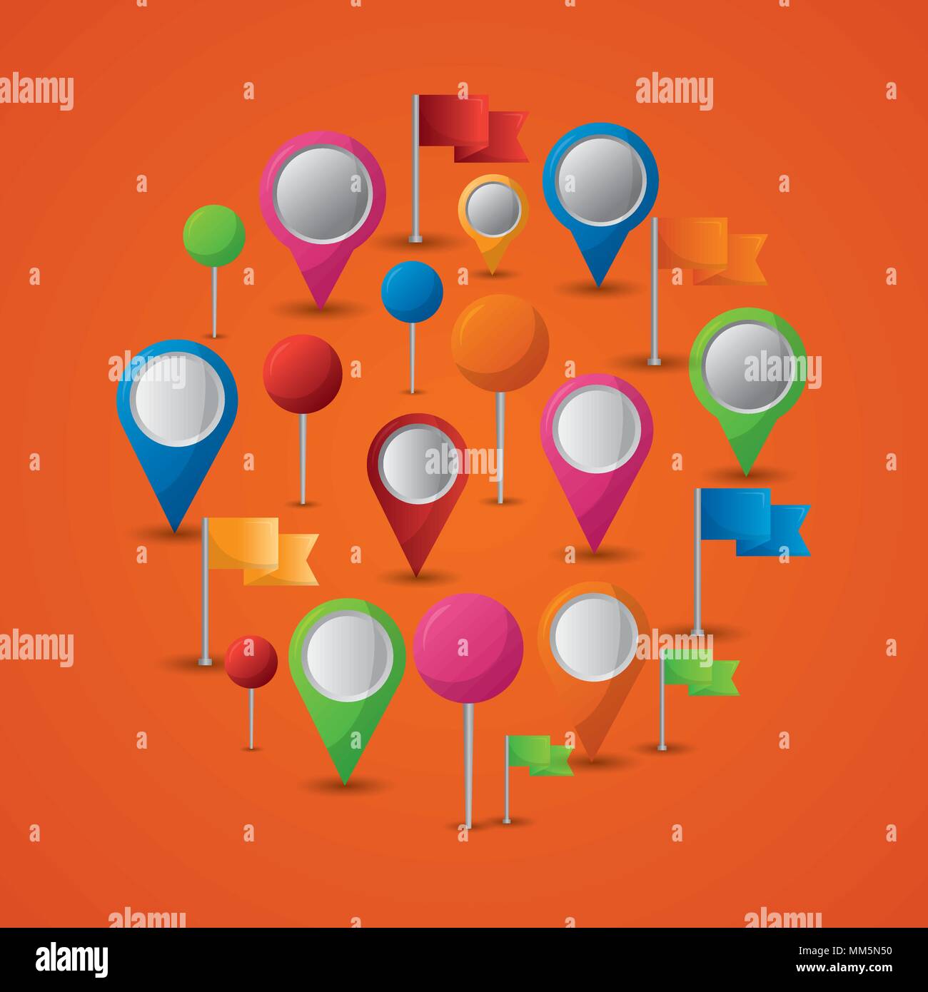 Orange maps Stock Vector Images - Alamy