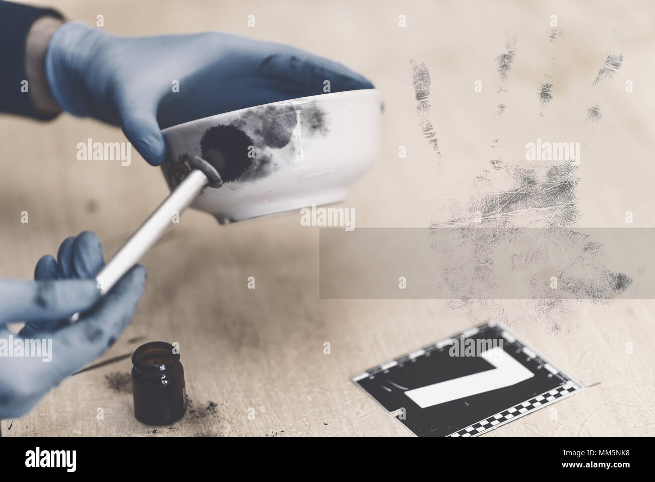Crime Scene Fingerprints High Resolution Stock Photography and Images ...