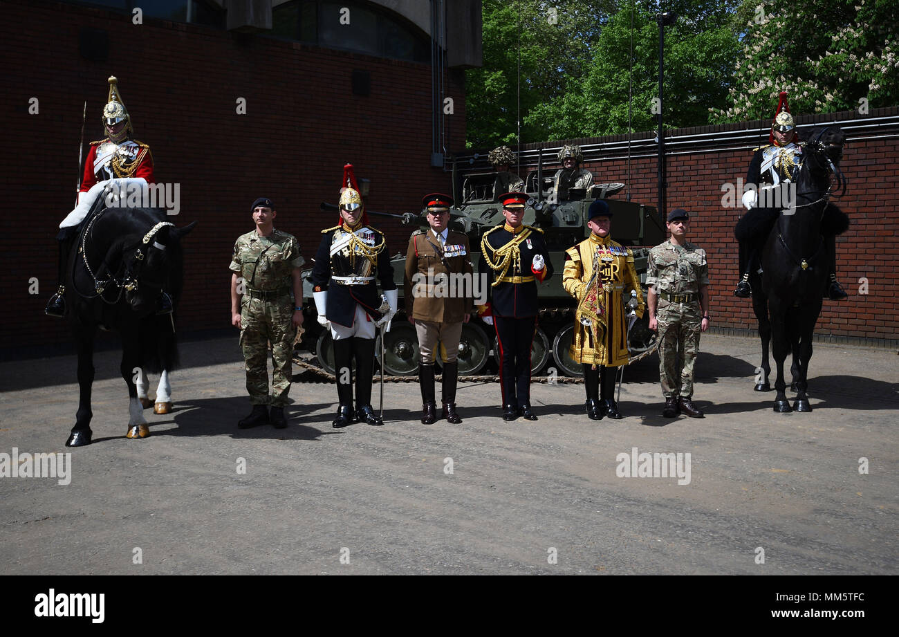 Members of the Household Cavalry and key personalities for the Royal ...