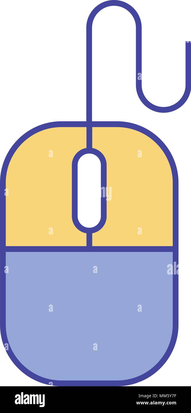 mouse click device technology image vector illustration Stock Vector ...