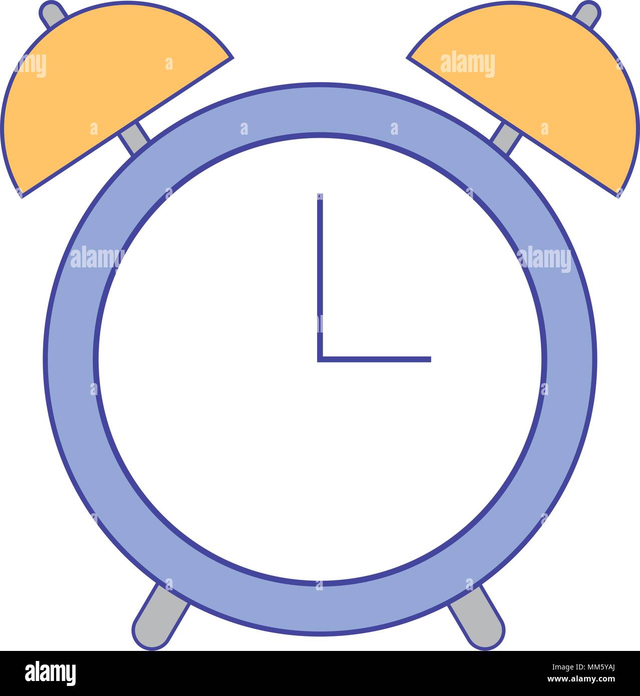 school clock alarm time image vector illustration Stock Vector Image ...