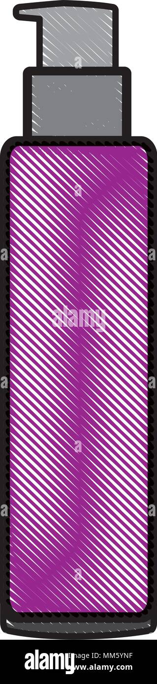 cosmetic bottle sprayer container dispenser for cream vector ...