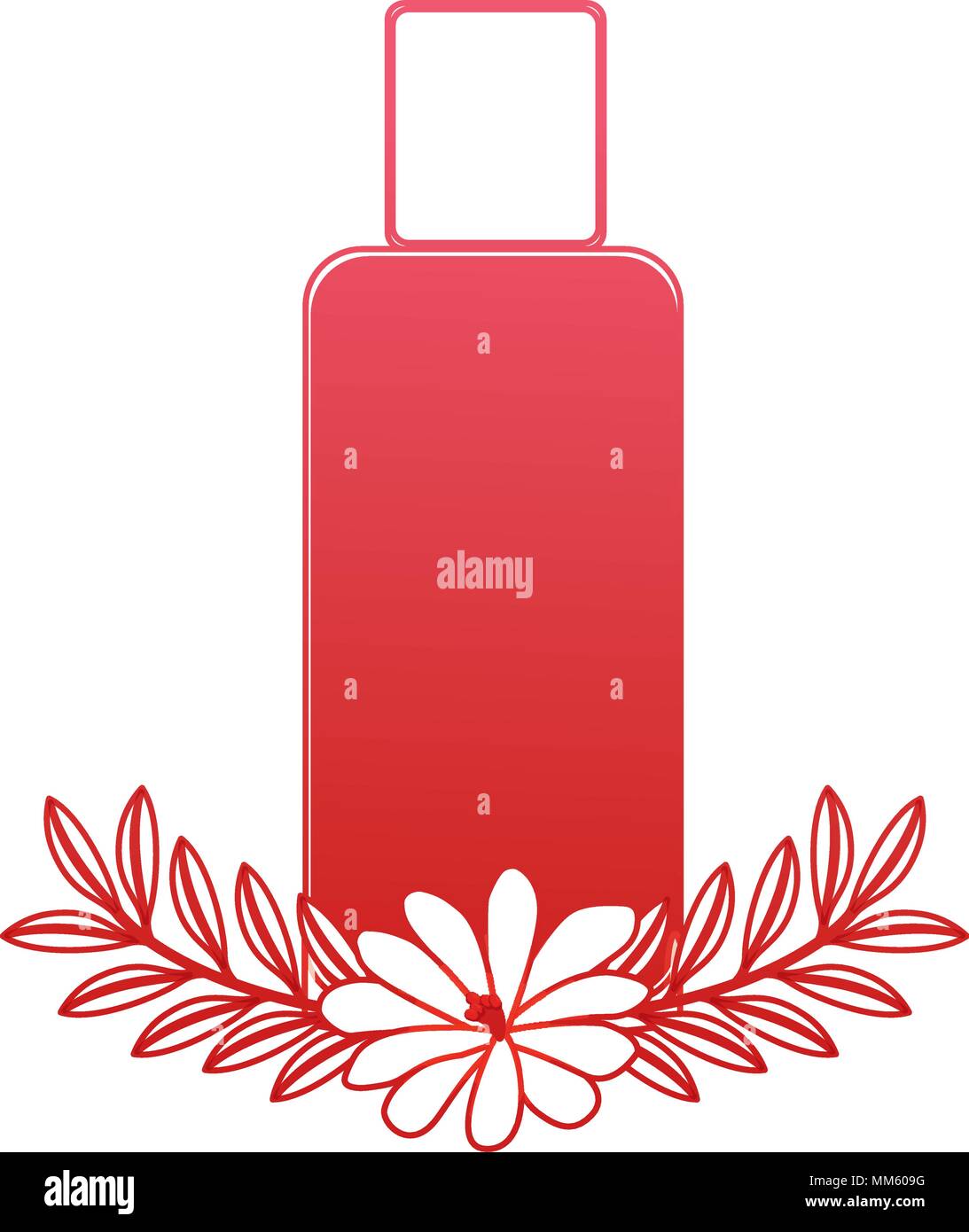 packaging cream container product cosmetic flowers essence vector ...