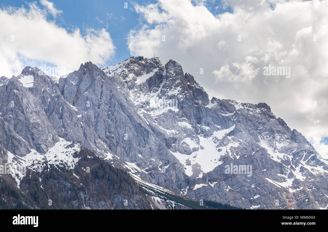 Zugspitze Panorama Garmisch-Partenkirchen Bavaria Germany Stock Photo ...