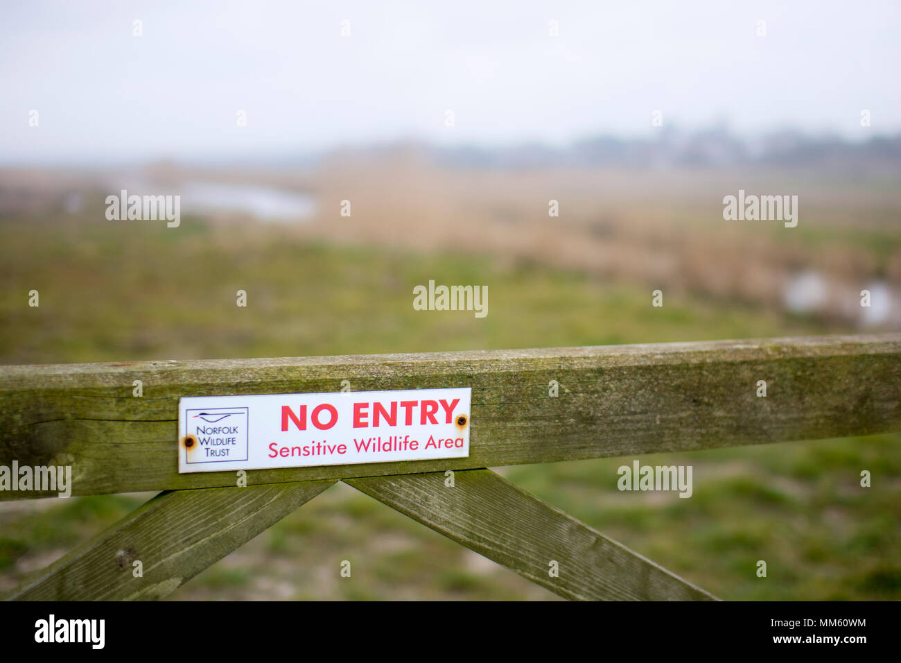 Nature reserve, keep out sign Stock Photo - Alamy