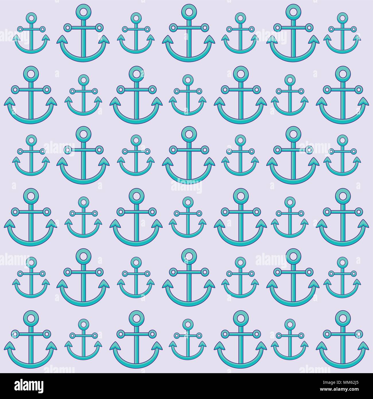 background of anchors pattern, colorful design. vector illustration ...