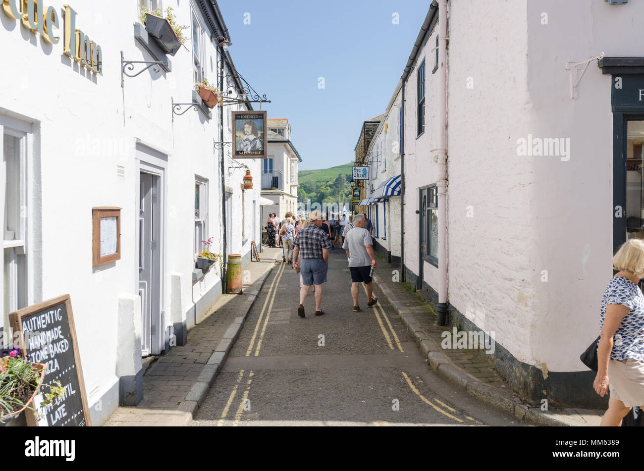 The Fortesque Inn pub in Union Street, Salcombe, South Hams, Devon, UK ...
