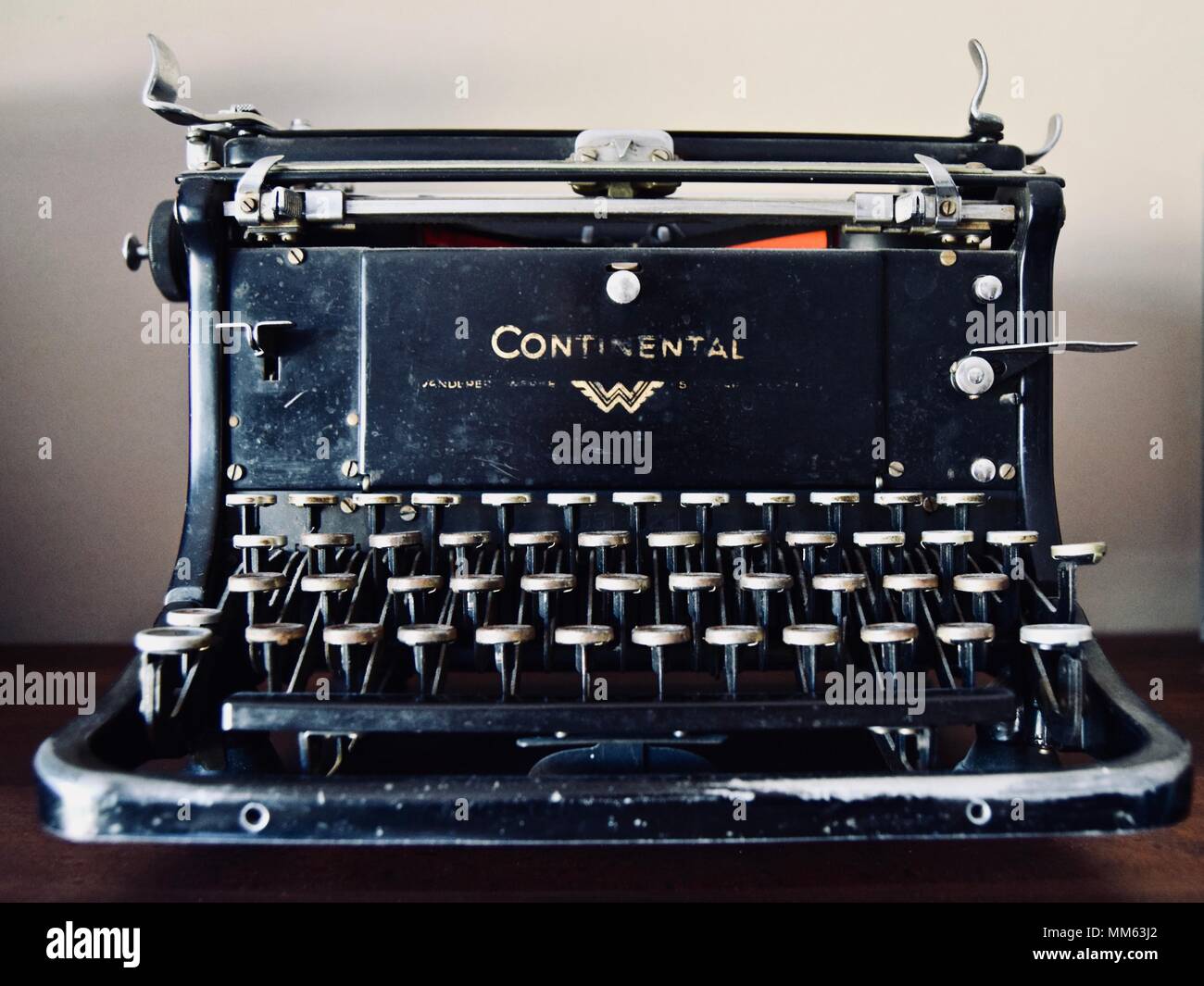 Old vintage 1938 german build Continental Typewriter Stock Photo - Alamy