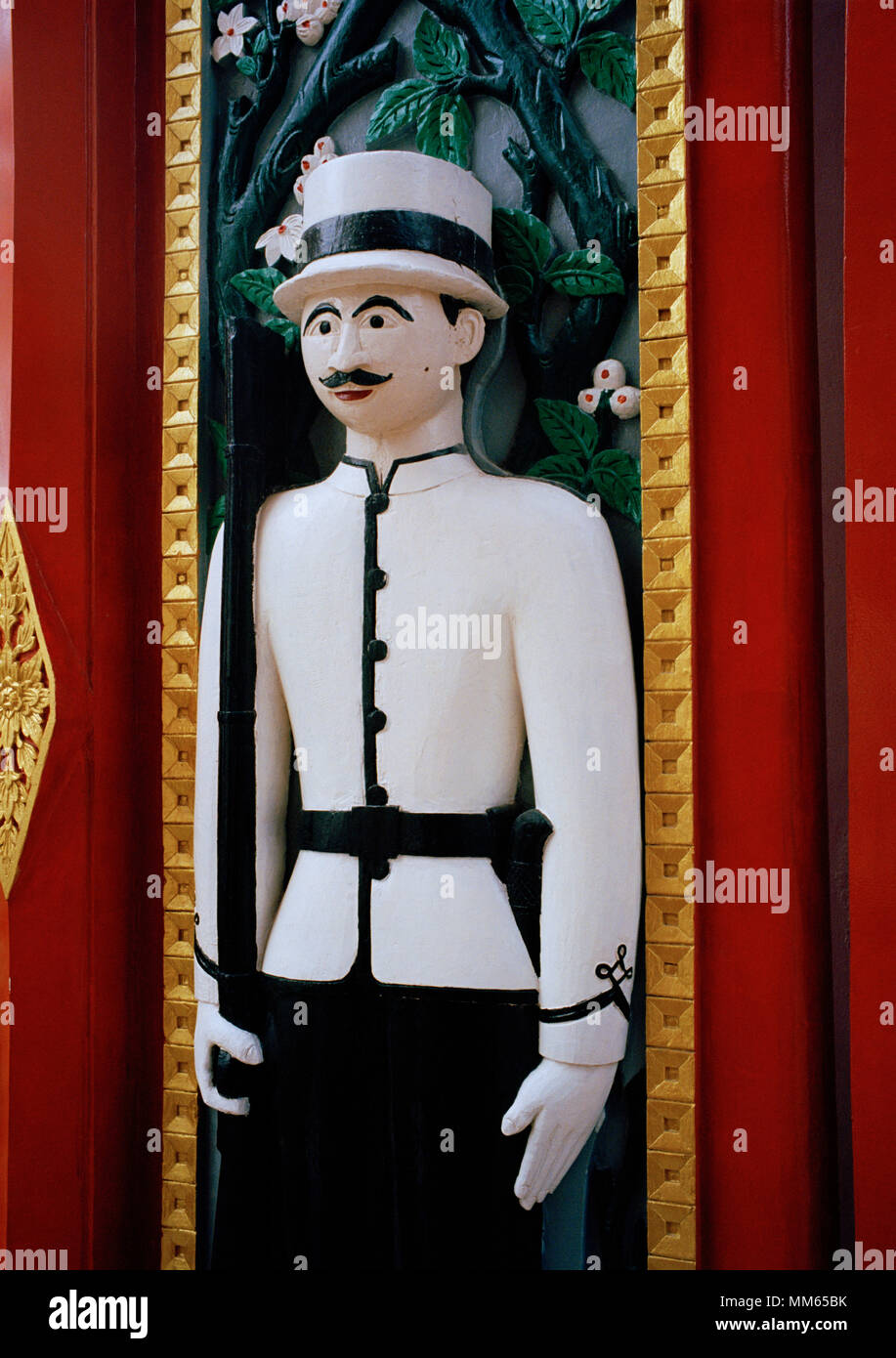 Buddhist temple guard hi-res stock photography and images - Alamy