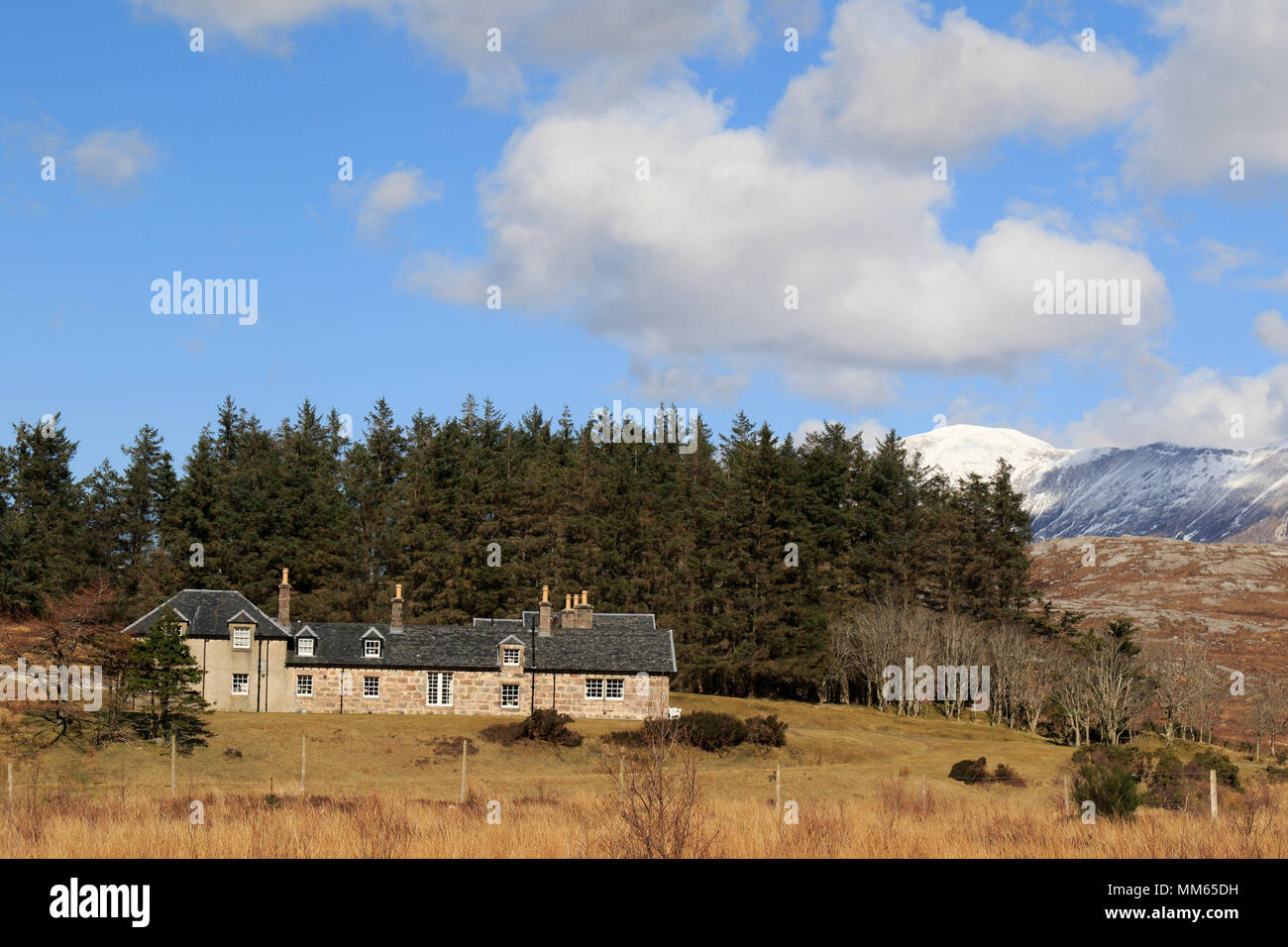 Loch Stack lodge, Highland Scotland Stock Photo - Alamy