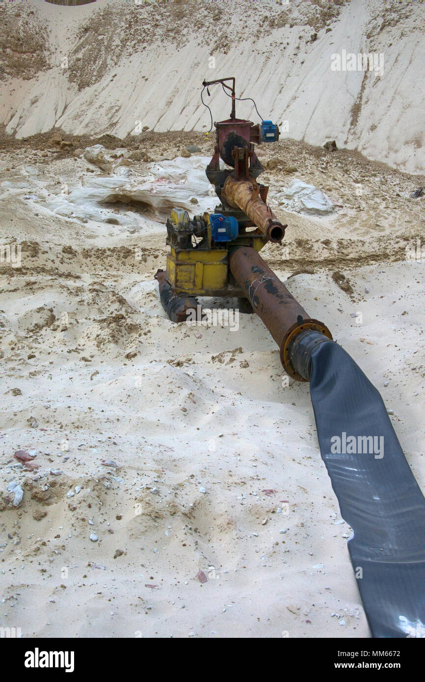Sand extraction, sand quarry; sandpit; sand occurrence. Extraction ...