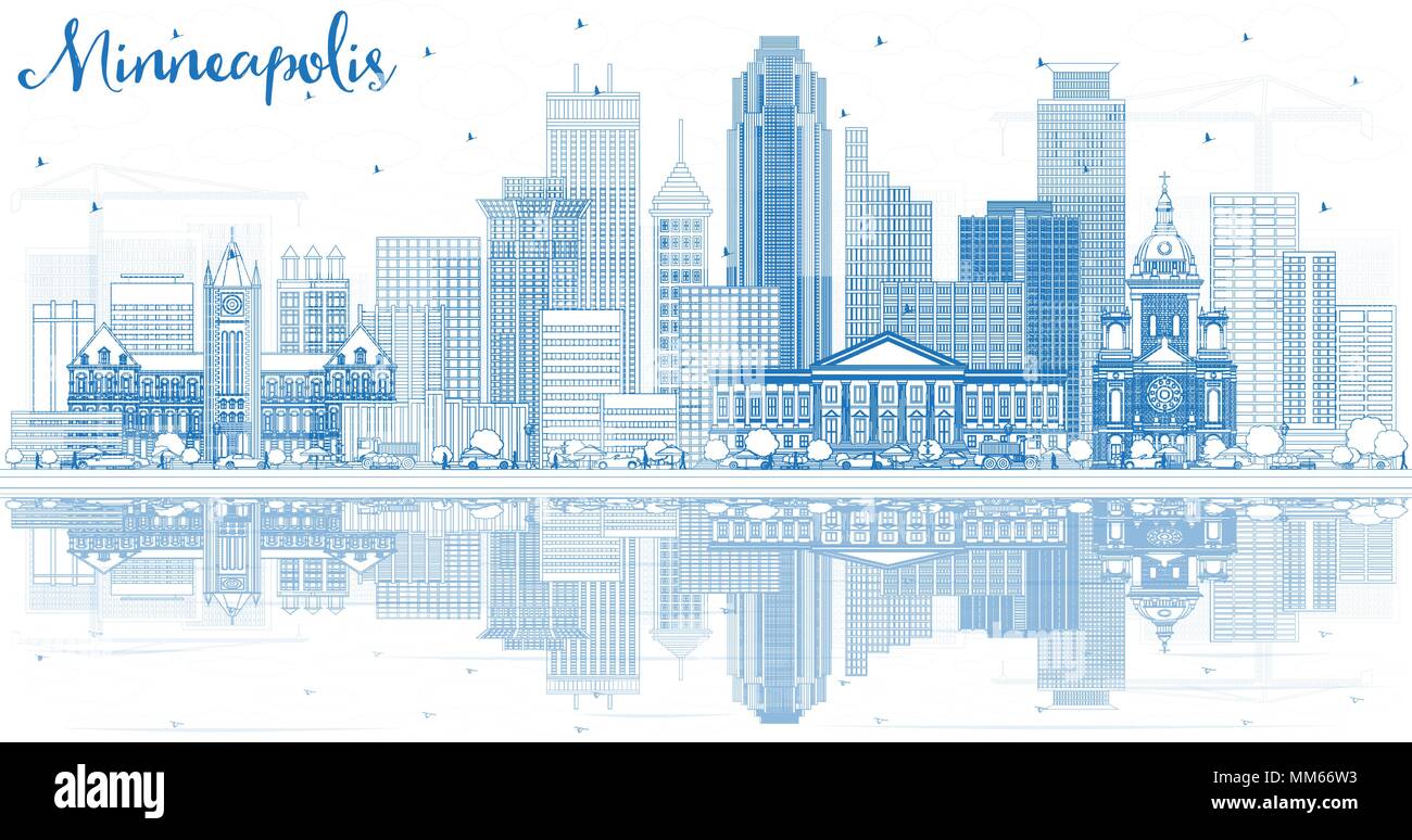 Minnesota outline vector hi-res stock photography and images - Alamy