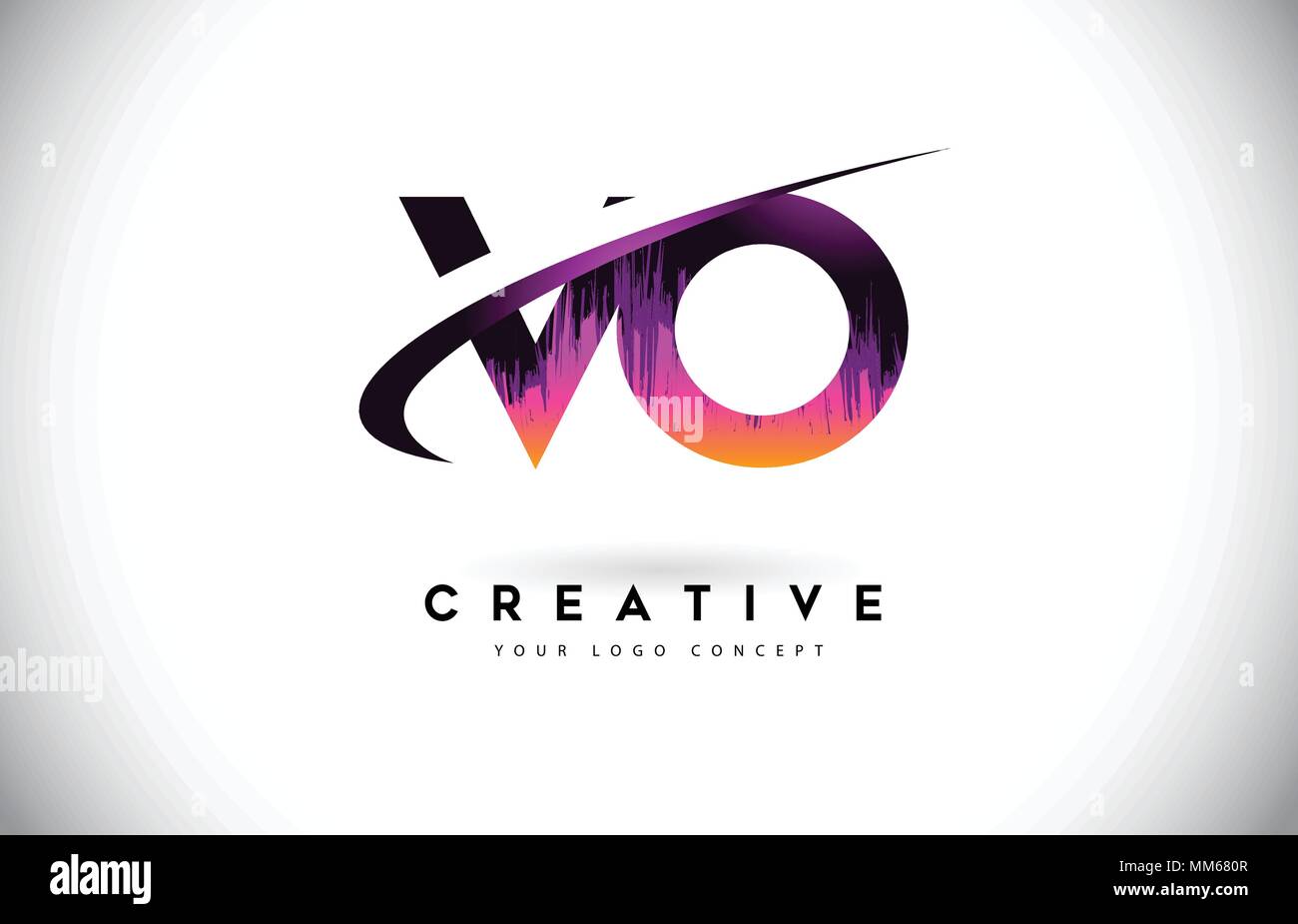 VO V O Grunge Letter Logo with Purple Vibrant Colors Design. Creative ... VO V O Grunge Letter Logo with Purple Vibrant Colors Design. Creative ...