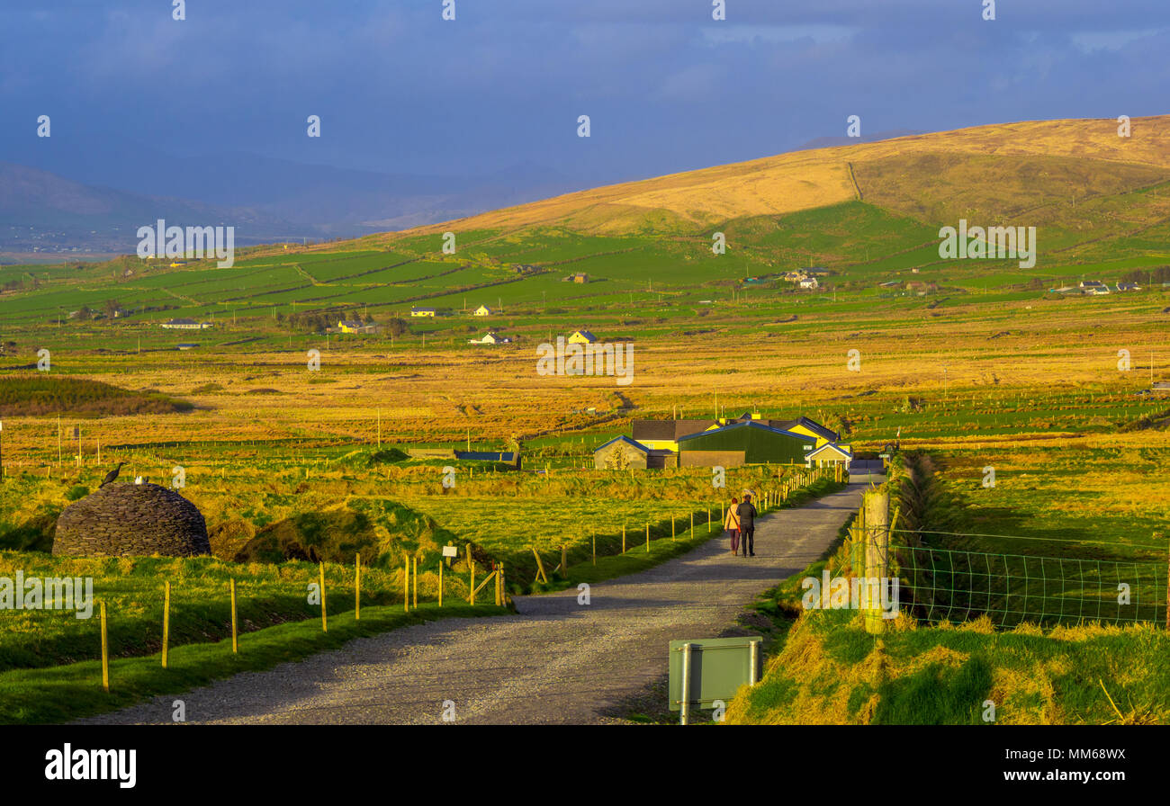 Wide open nature in Kerry Island Stock Photo - Alamy