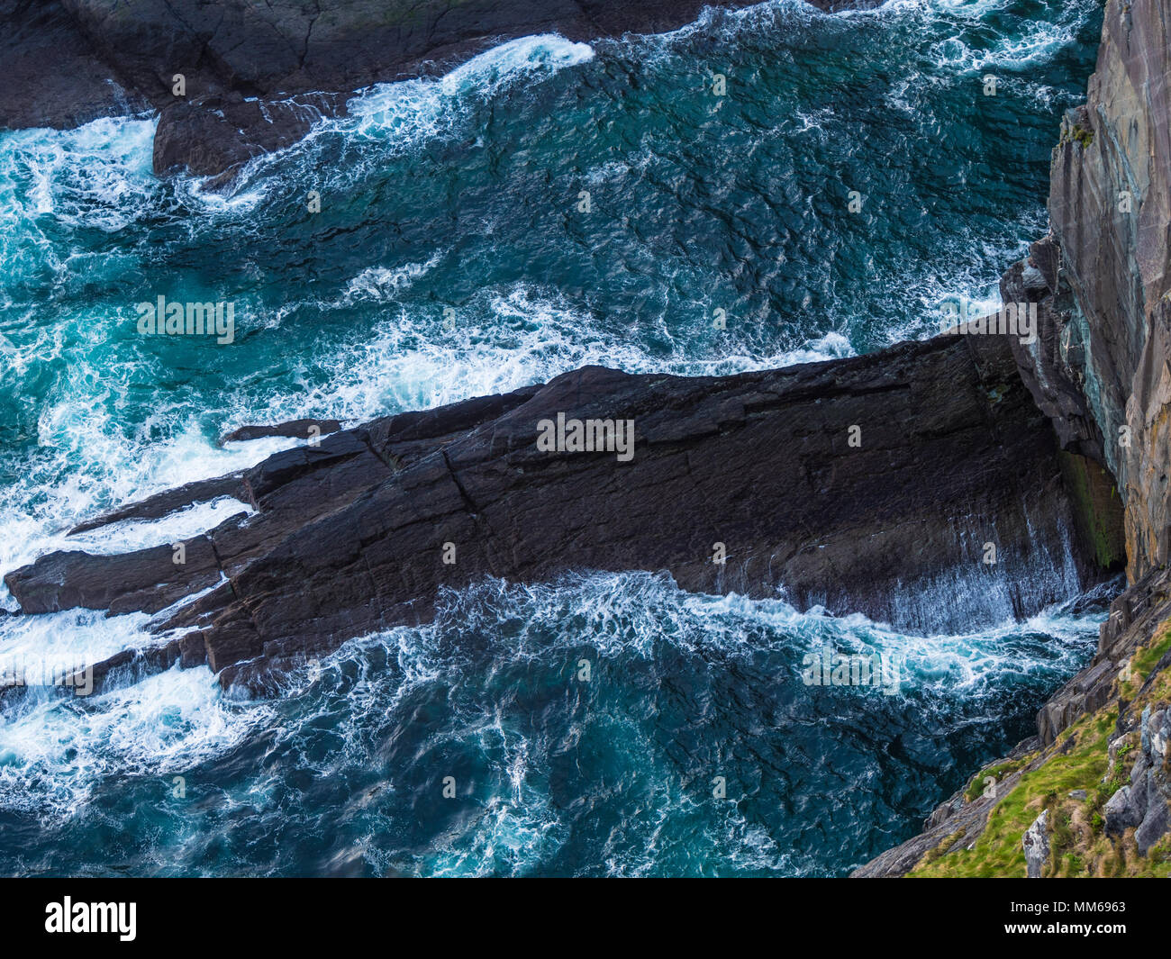 Wild Ocean water from above Stock Photo - Alamy