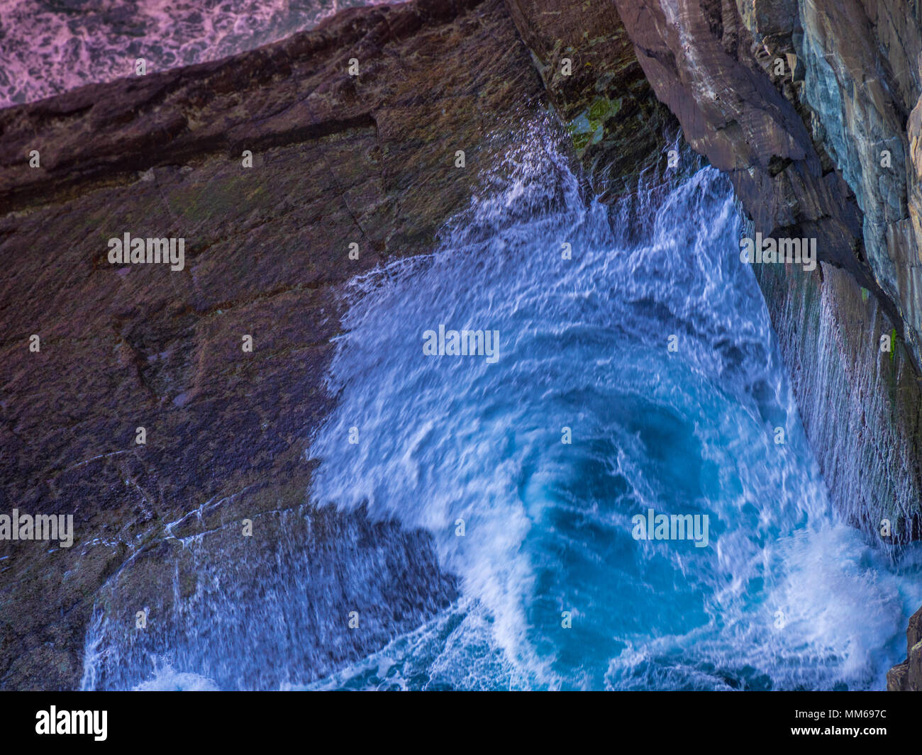 Wild Ocean water from above Stock Photo - Alamy
