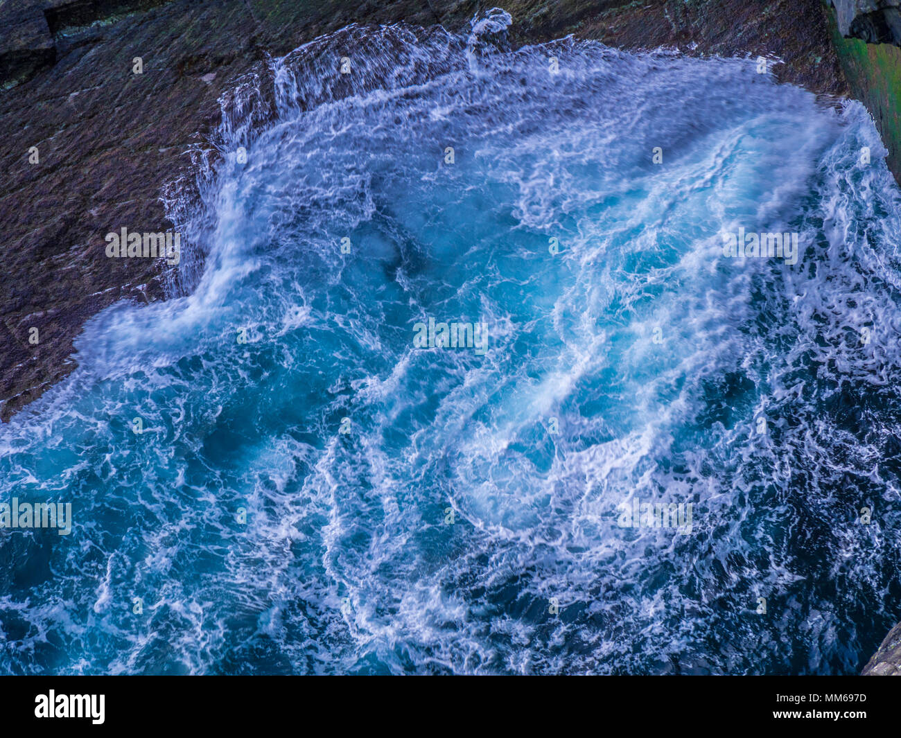 Wild Ocean water from above Stock Photo - Alamy