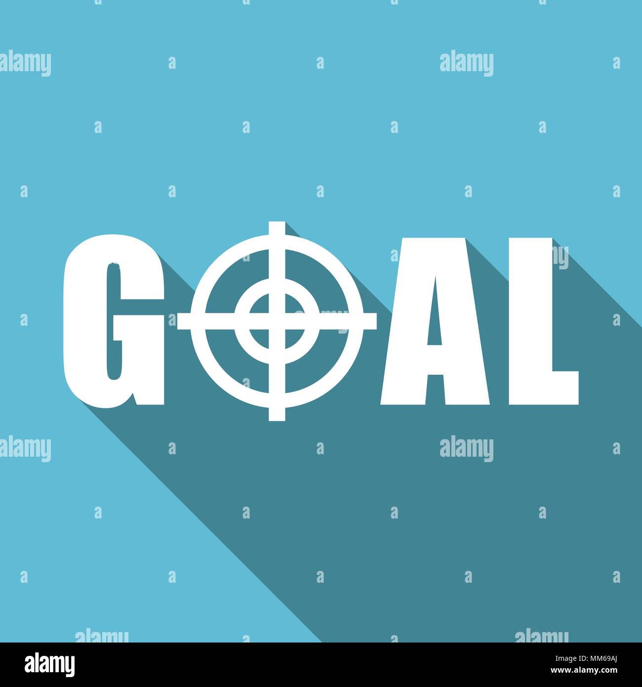 Business concept goal illustration Stock Vector Image & Art - Alamy