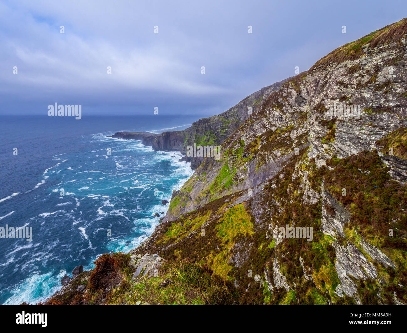 The amazing Fogher Cliffs at the Irish west coast Stock Photo - Alamy