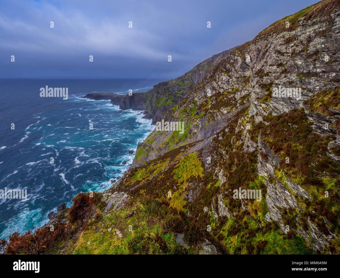 The amazing Fogher Cliffs at the Irish west coast Stock Photo - Alamy