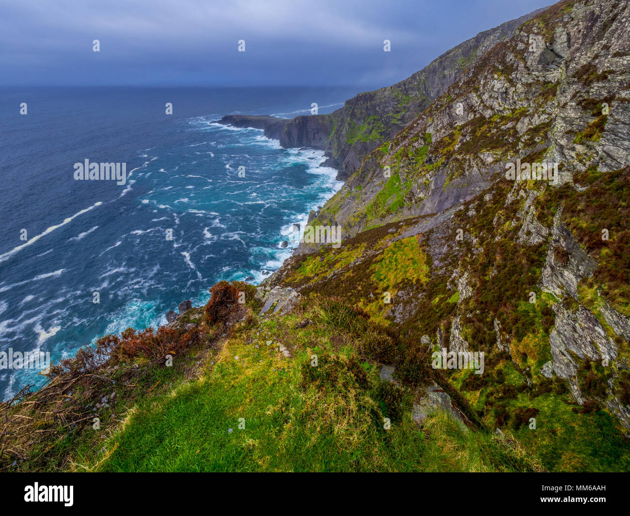 The amazing Fogher Cliffs at the Irish west coast Stock Photo - Alamy