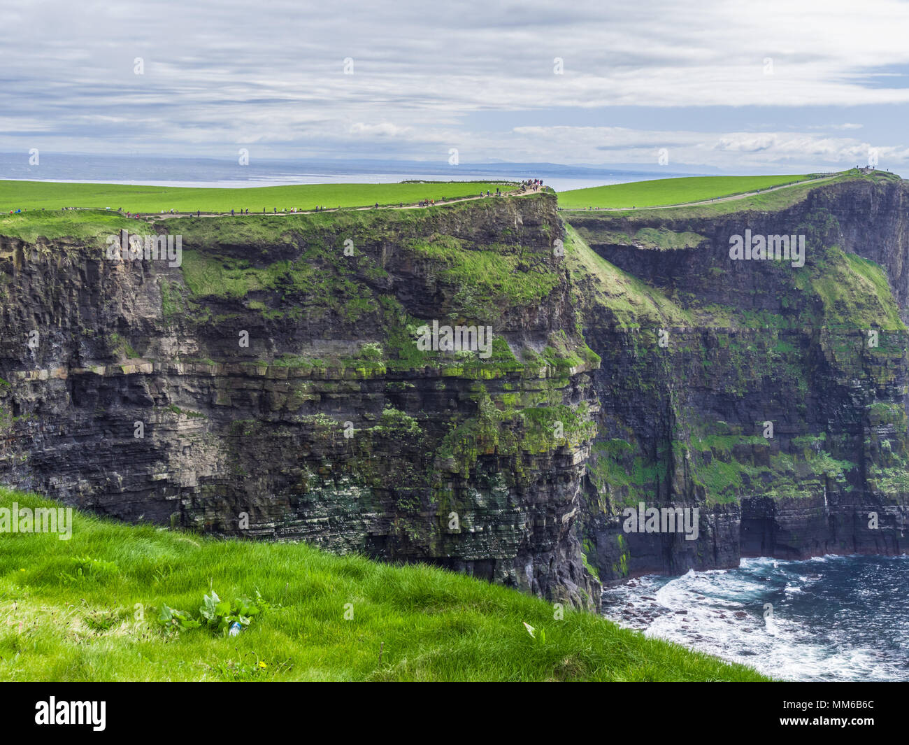 World famous Cliffs of Moher at the Atlantic coast of Ireland Stock ...