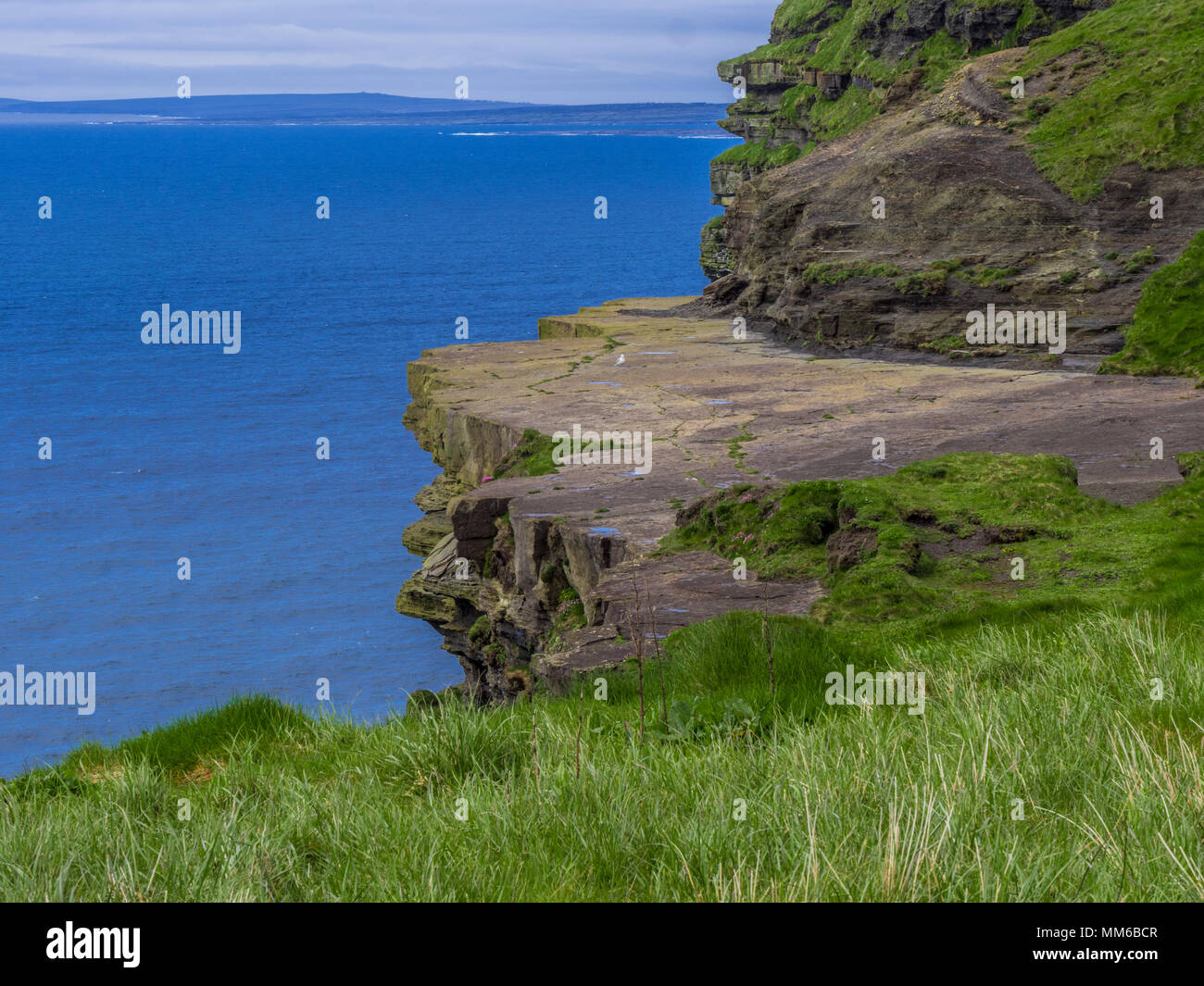 World famous Cliffs of Moher at the Atlantic coast of Ireland Stock ...