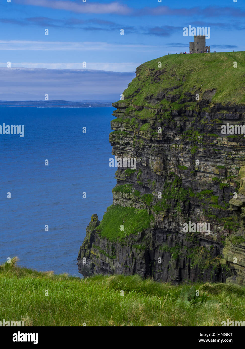 World famous Cliffs of Moher at the Atlantic coast of Ireland Stock ...