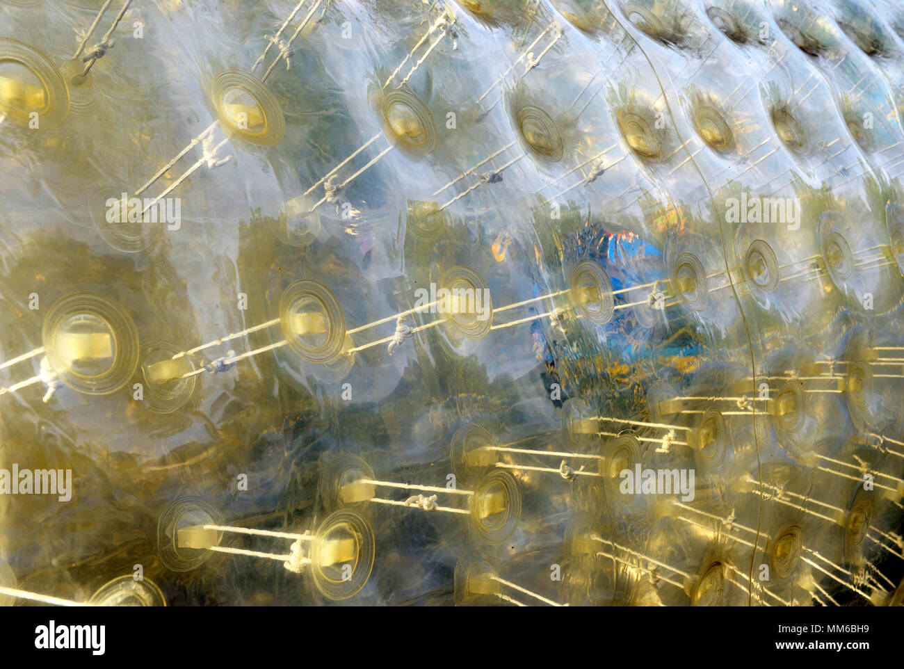 Double-layered inflatable pipes for children to play and walk across ...