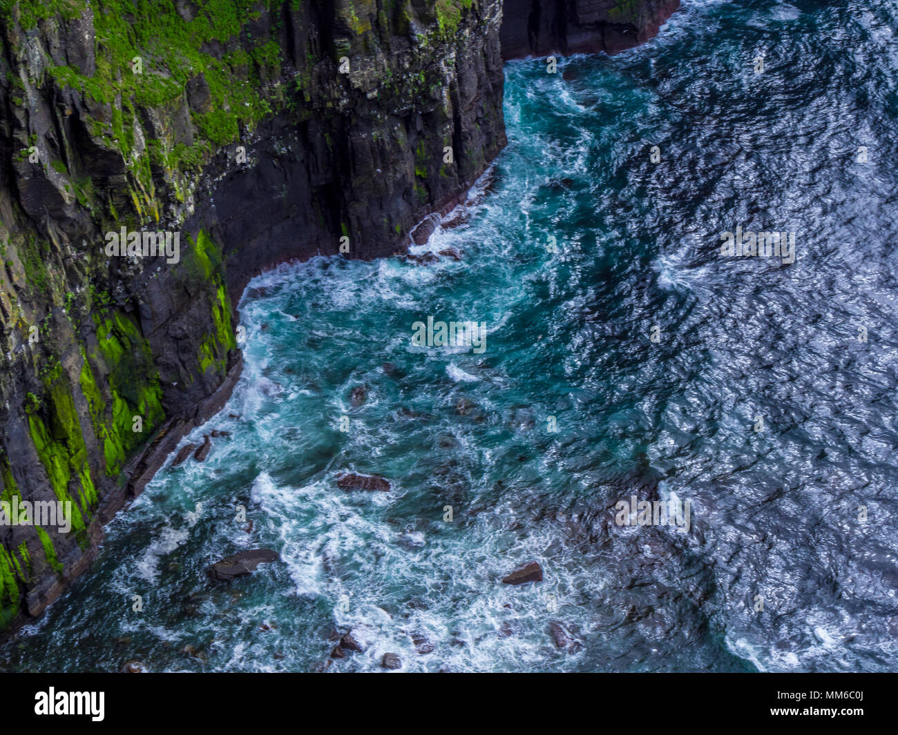 World famous Cliffs of Moher at the Atlantic coast of Ireland Stock ...