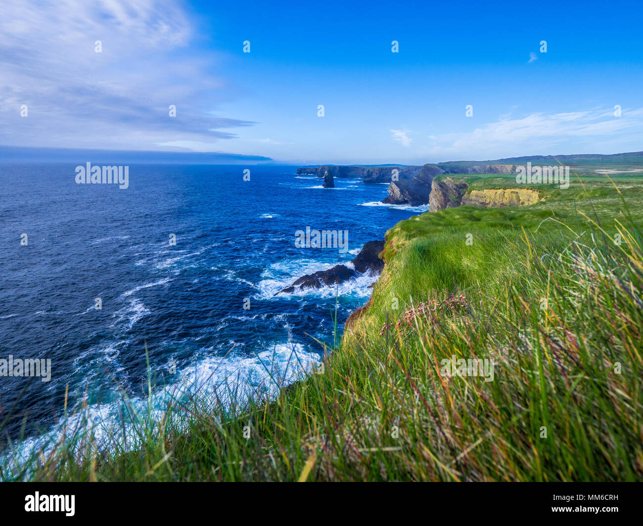 Amazing view over the Cliffs of Kilkee in Ireland Stock Photo - Alamy