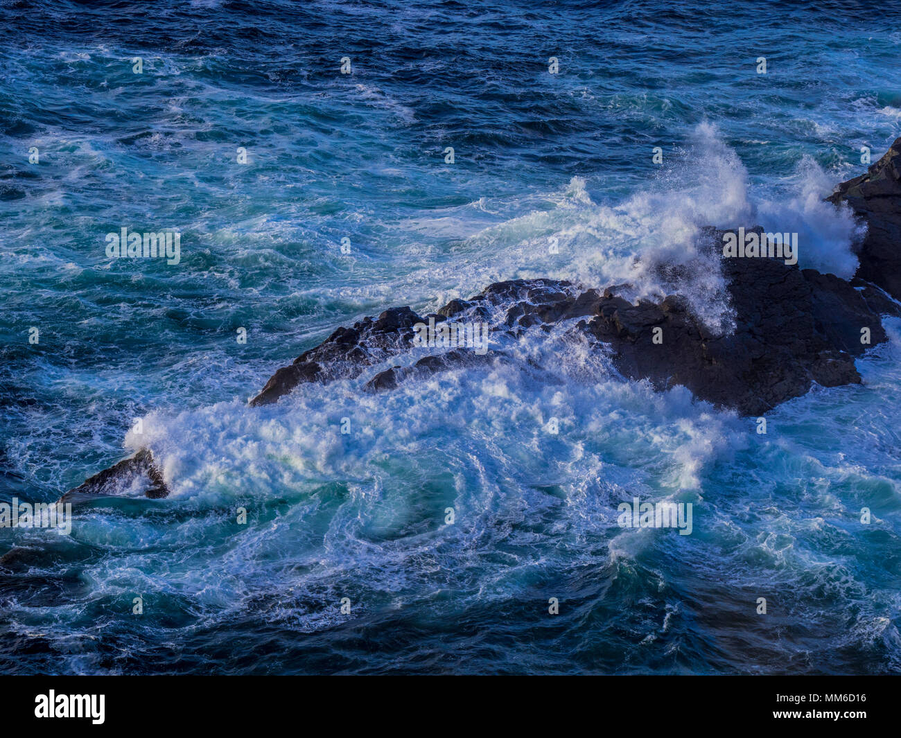 Blue Ocean water at the Irish Coast Stock Photo - Alamy