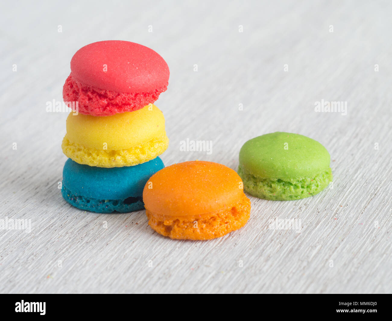 french colorful macarons Stock Photo - Alamy