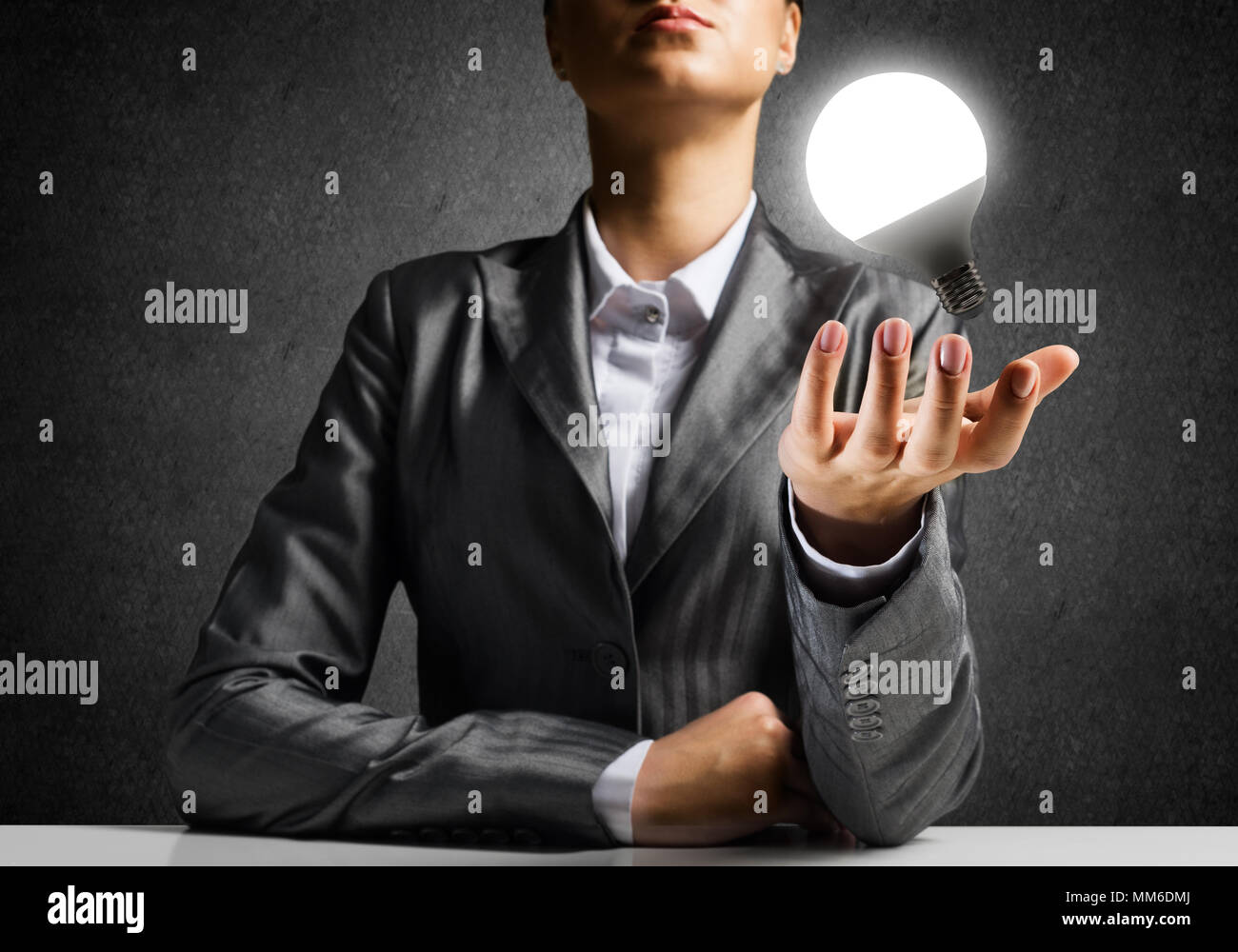 Concept of lightbulb as symbol of new idea Stock Photo - Alamy