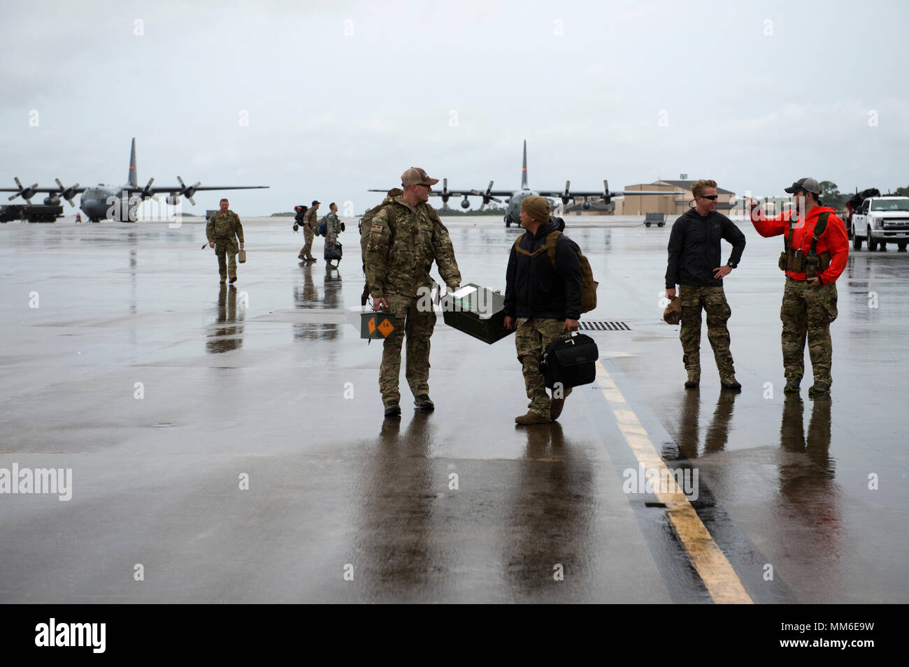 California Air National Guard members with the 129th Rescue Wing ...