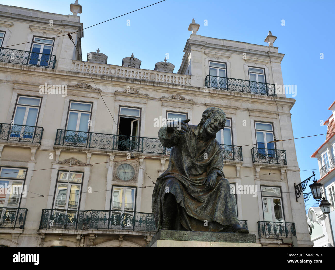 Statue famous portuguese poet hi-res stock photography and images - Alamy