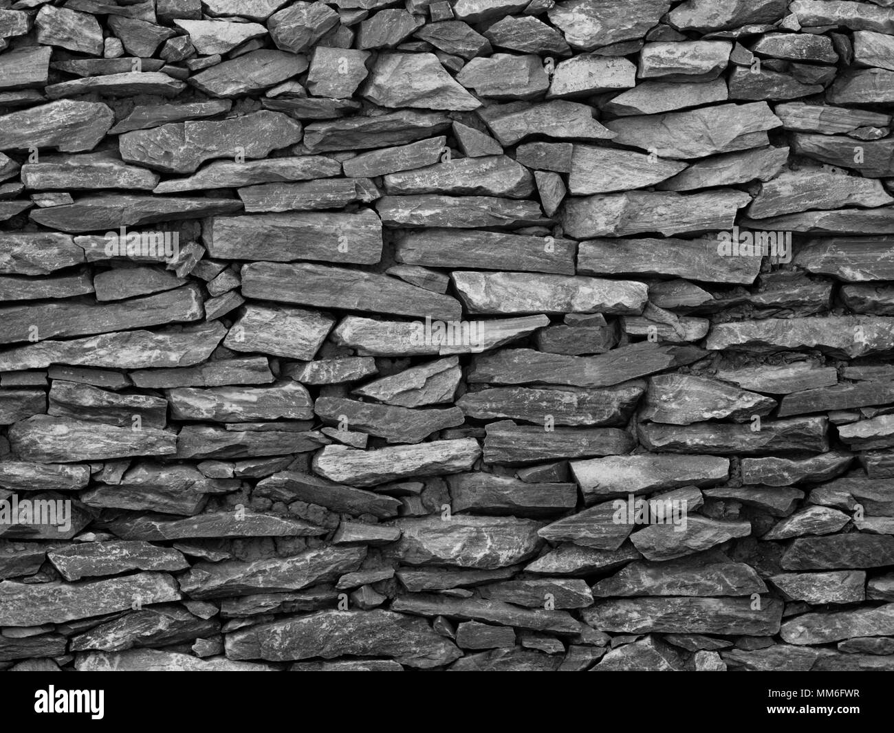 black and white stone wall Stock Photo - Alamy