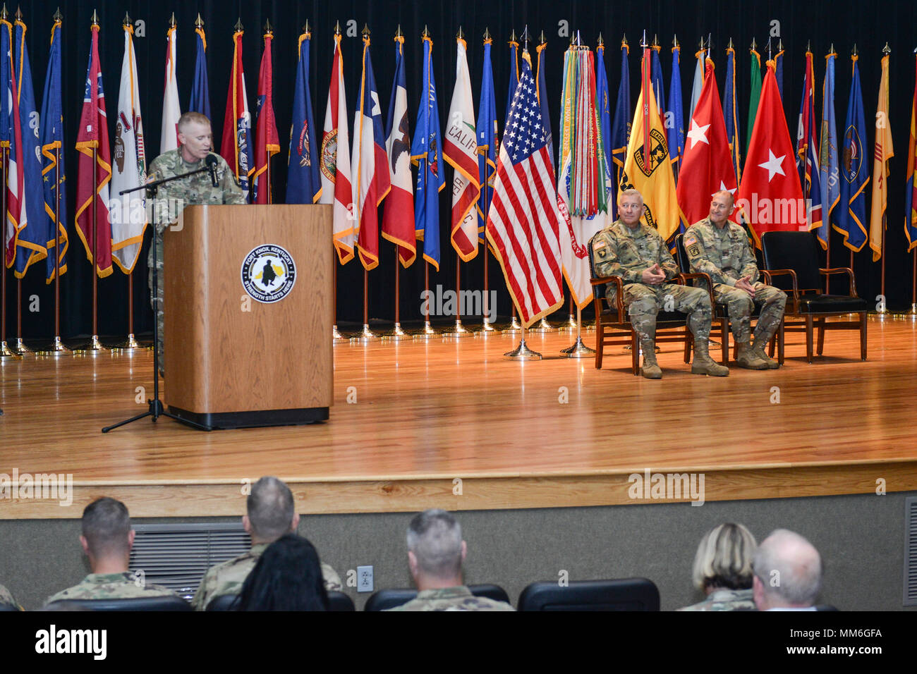 BG Robert Bennett Jr. (far right) and MG Christopher Hughes (center ...