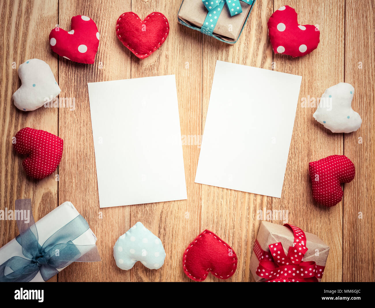 Blank paper for writing message Stock Photo - Alamy